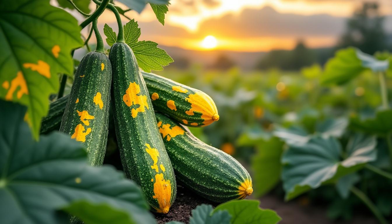 Les secrets des concombres qui jaunit : étude des maladies de la plante